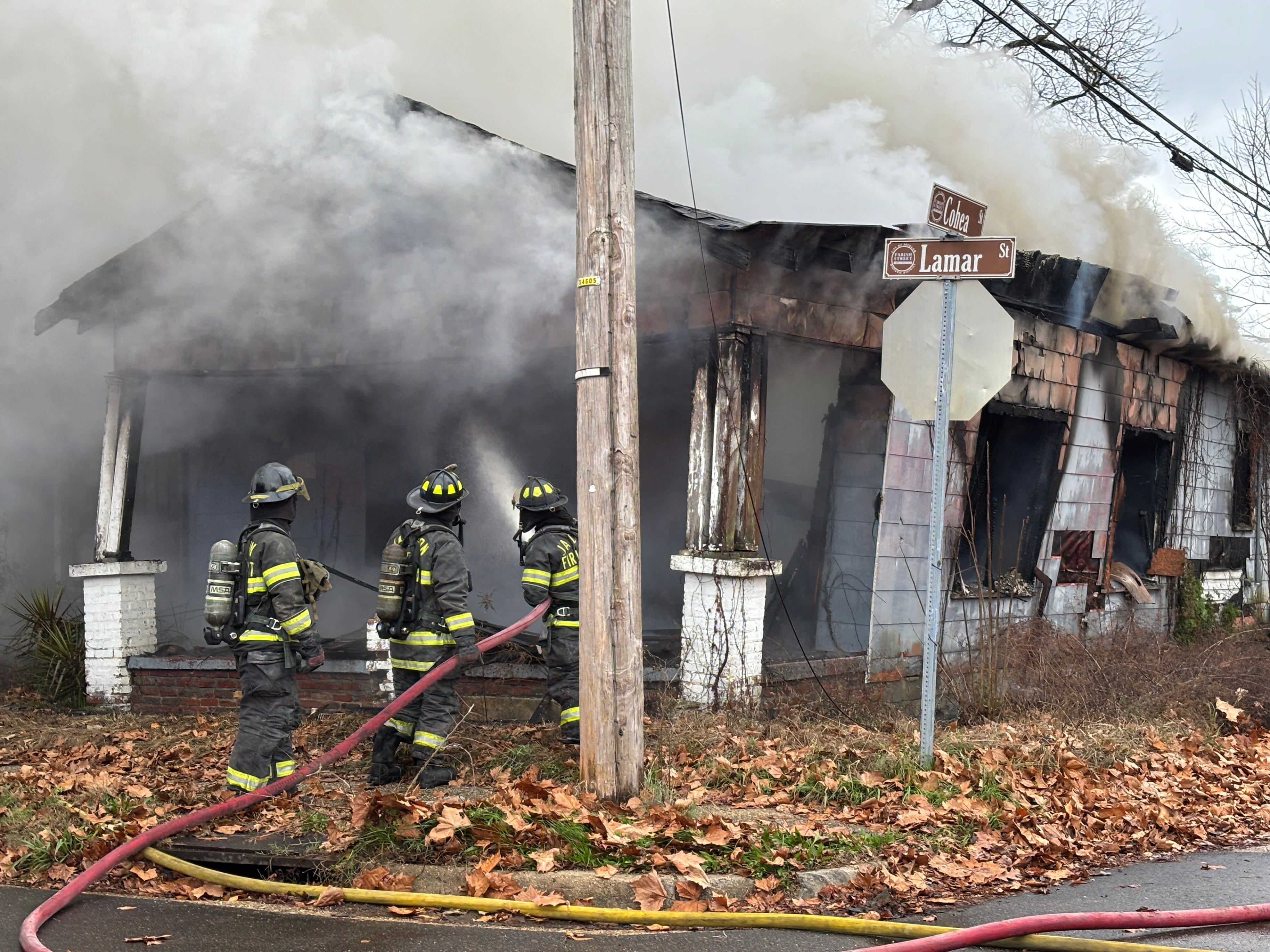 JFD responds to vacant house fire, caused by 'human involvement'