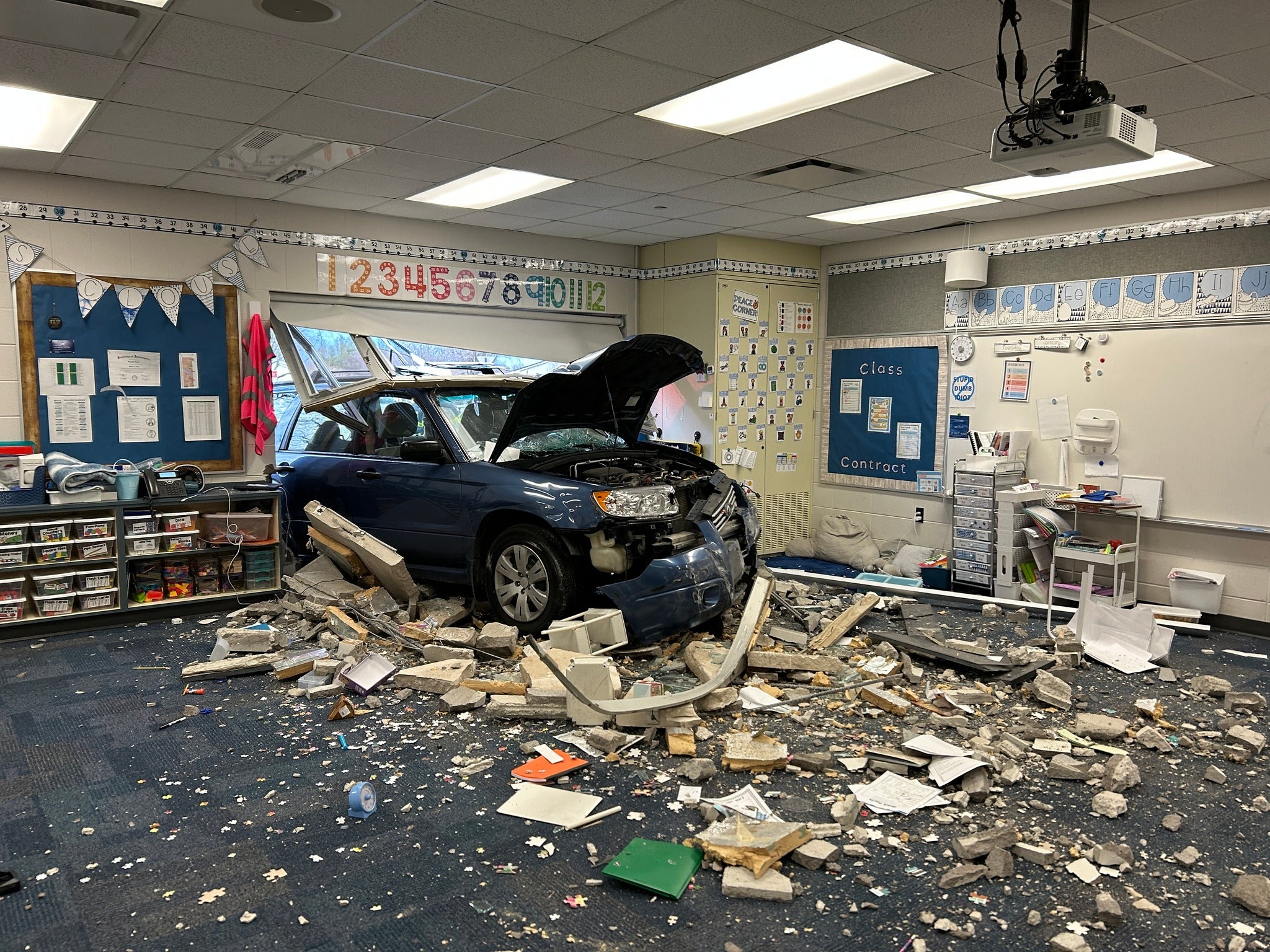 SUV drives into school on Indy's southwest side