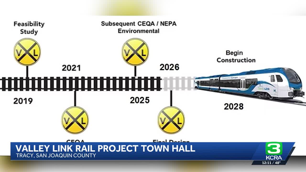Elected officials to give update on Valley Link Rail project