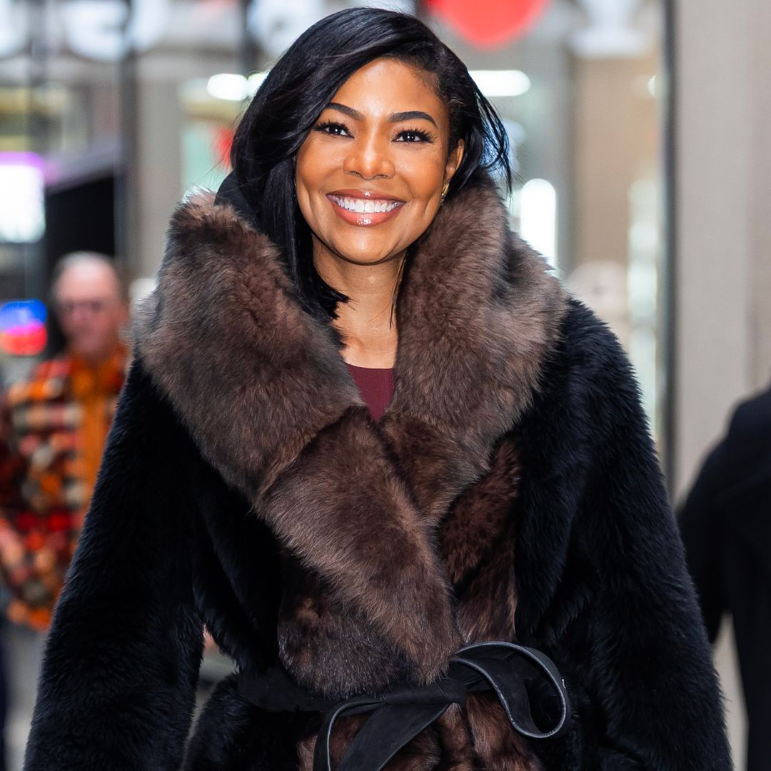 Gabrielle Union's cozy wrap coat looks straight out of a New York it ...