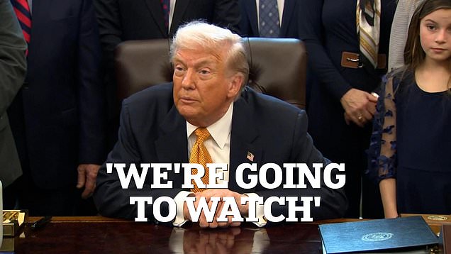 Trump refuses to take military action against Iran off the table