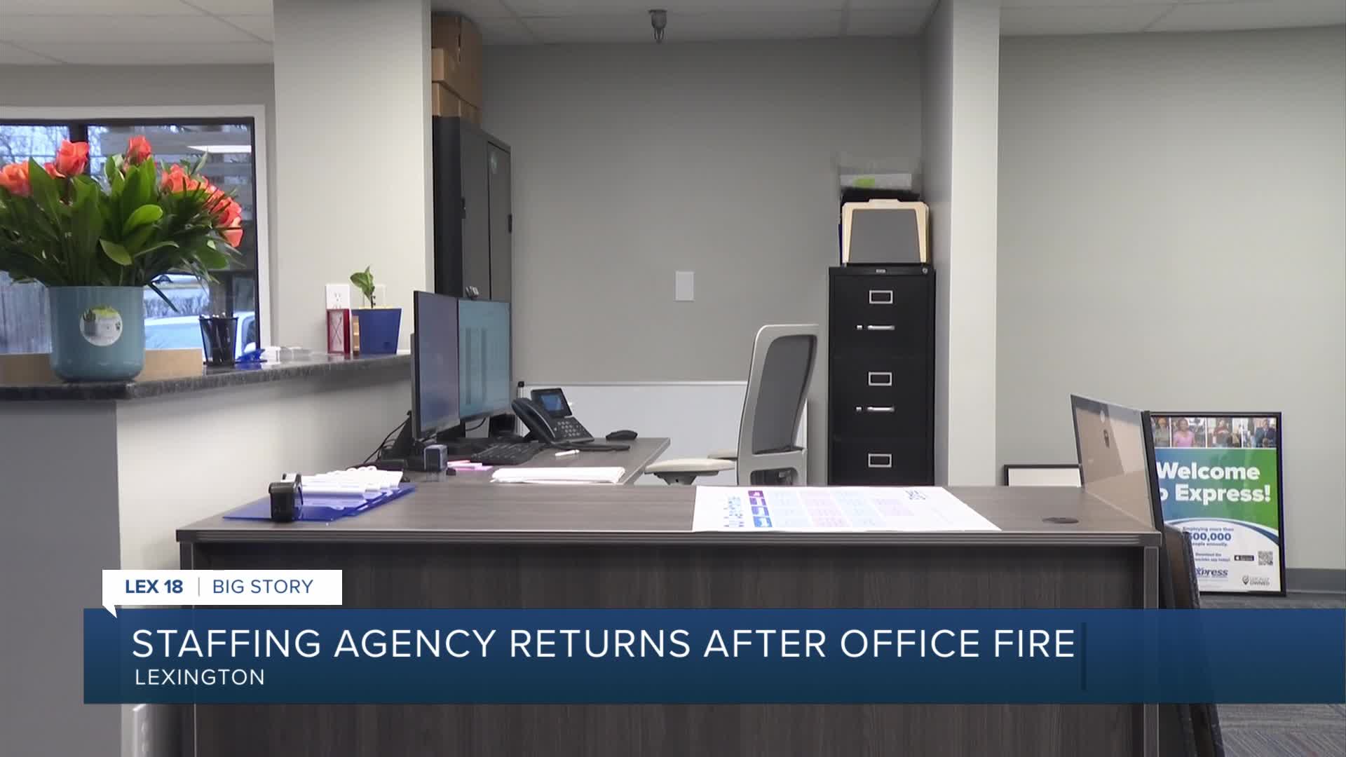 KY employment agency rebuilds after suspected arson destroyed office ...