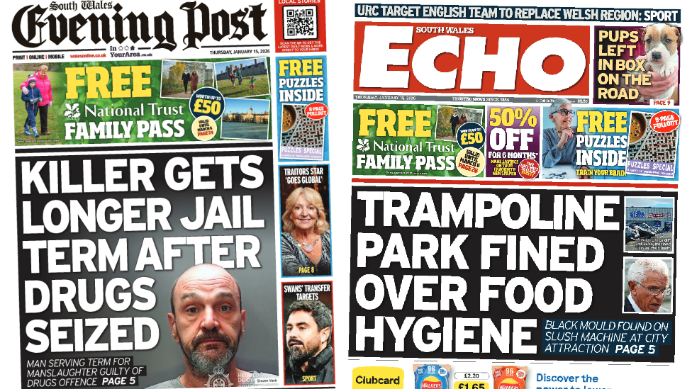 Wales' papers: Killer gets longer jail term and trampoline park fined ...