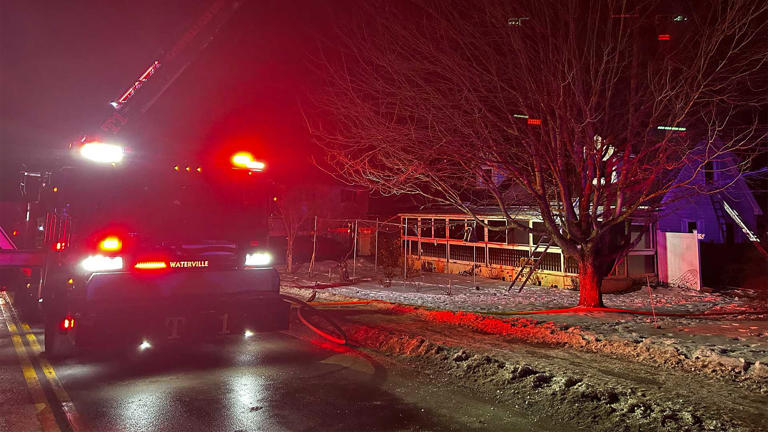 9 displaced by Waterville house fire, one treated for smoke inhalation