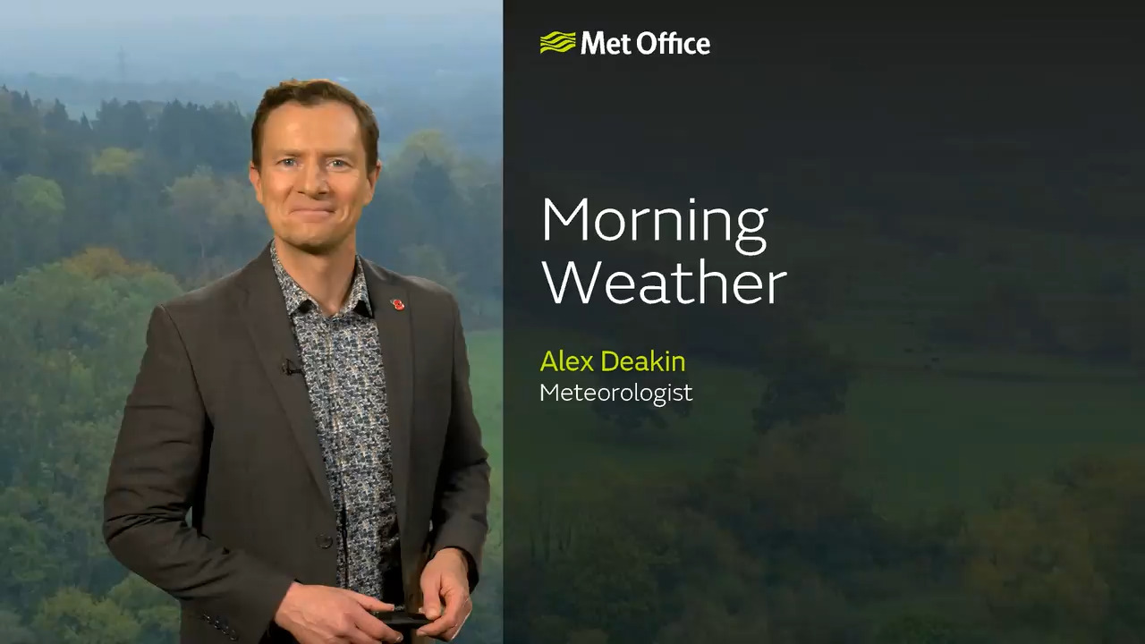 Met Office Tuesday morning weather forecast 11/11/2025