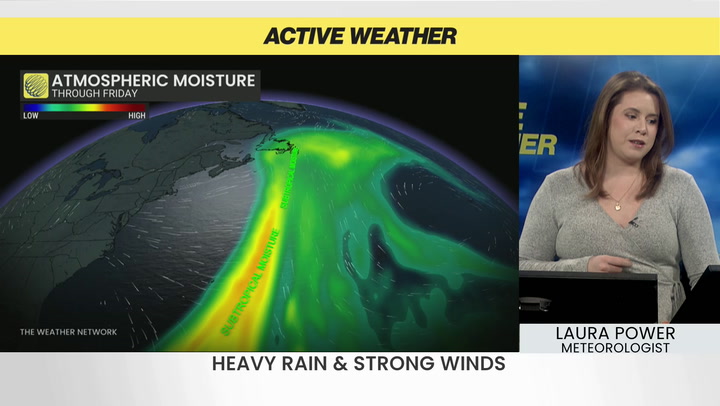 Subtropical moisture fuels major storm for Atlantic Canada