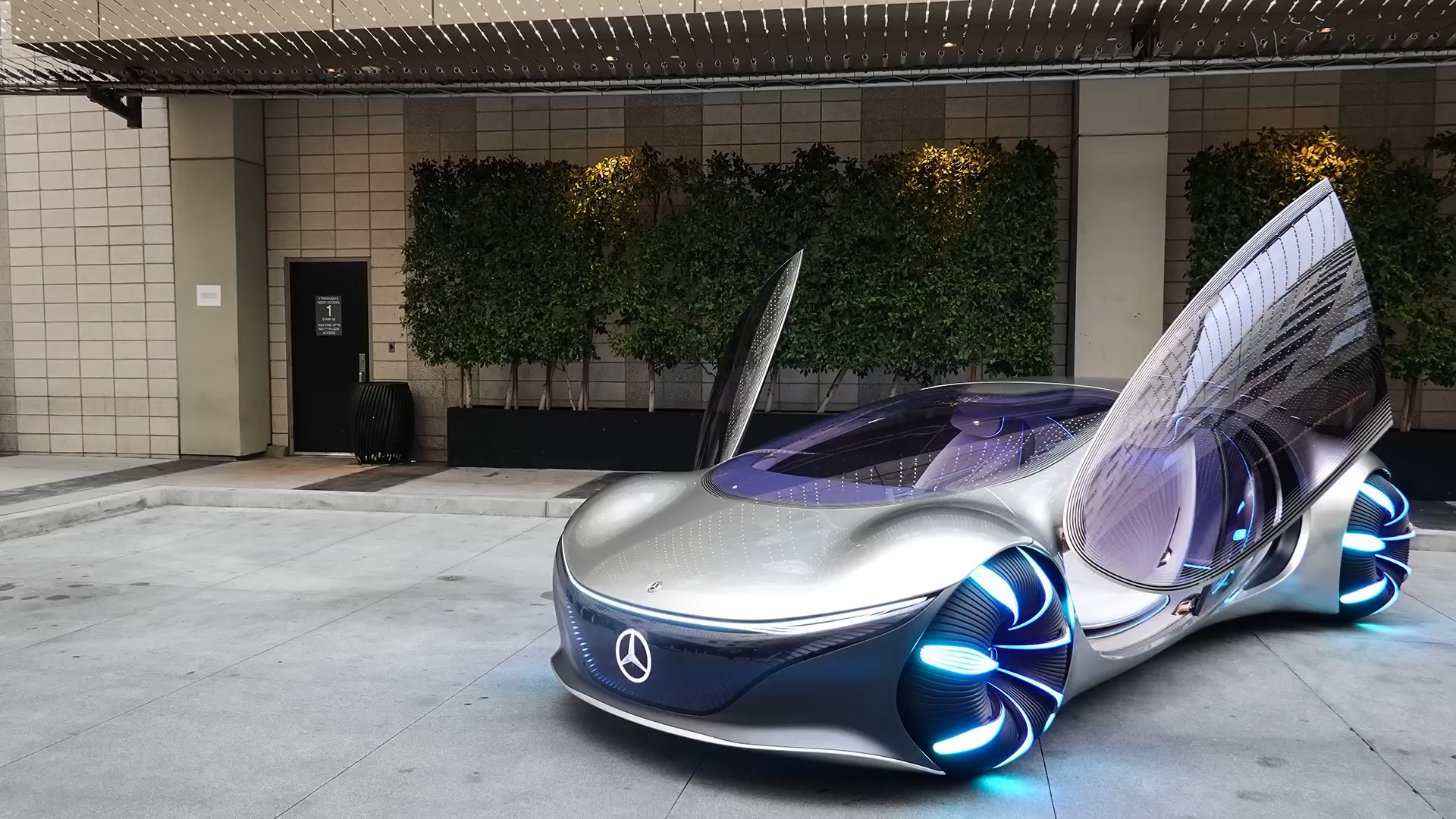 Vision AVTR drives through Hollywood streets