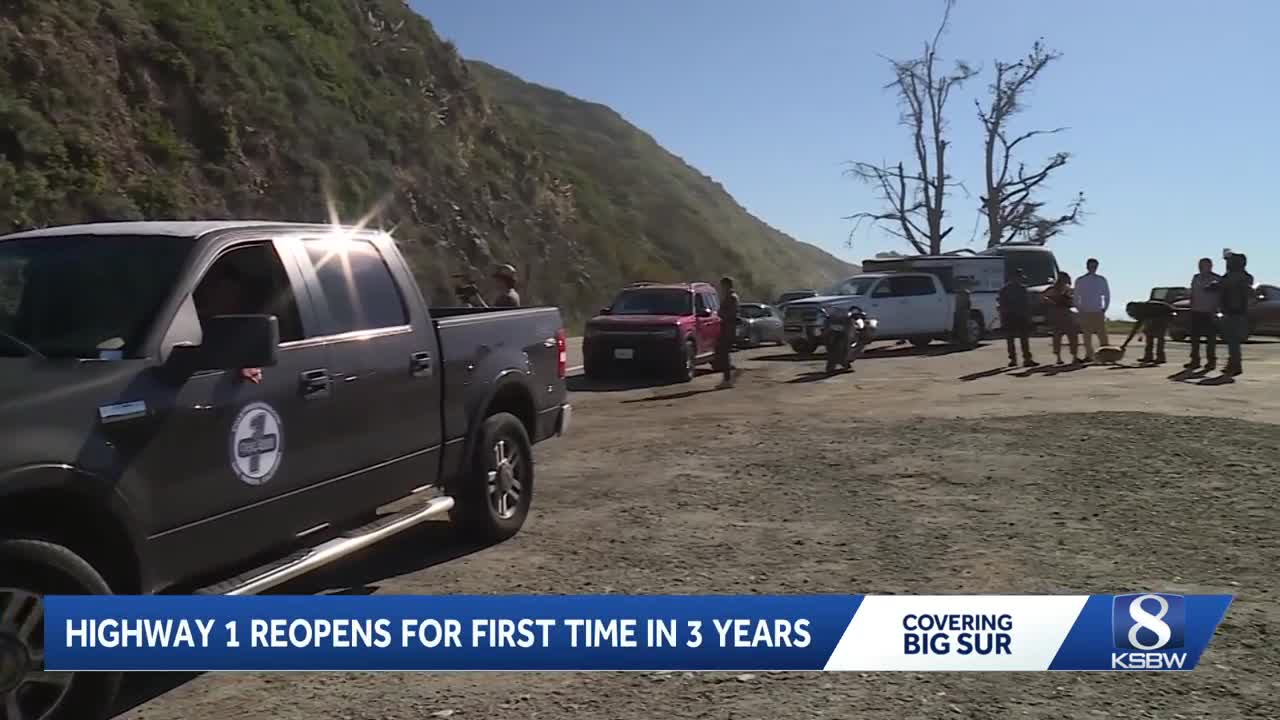 Highway 1 in Big Sur back open; hear from the first people to drive through