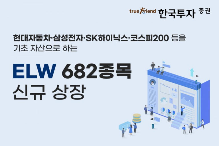 한국투자증권, 주식워런트증권(ELW) 682종목 신규 상장