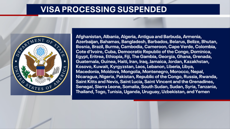 Bay Area impact from Trump administration's 75-nation visa freeze