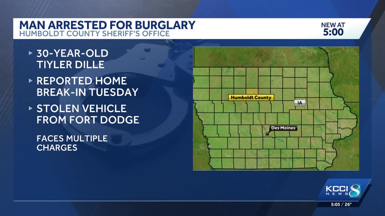 Man arrested after home break-in in Humboldt County