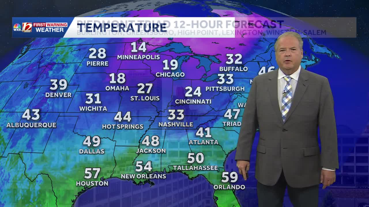 Cold, windy Thursday and teens for Friday morning.