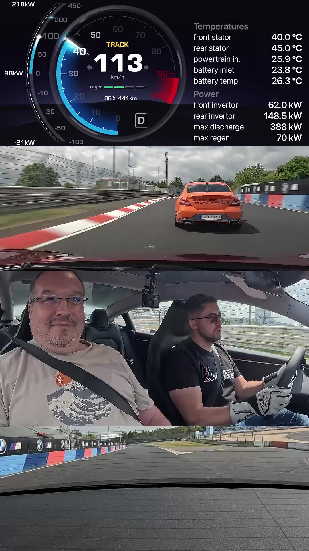 When an electric taxi goes way too hard