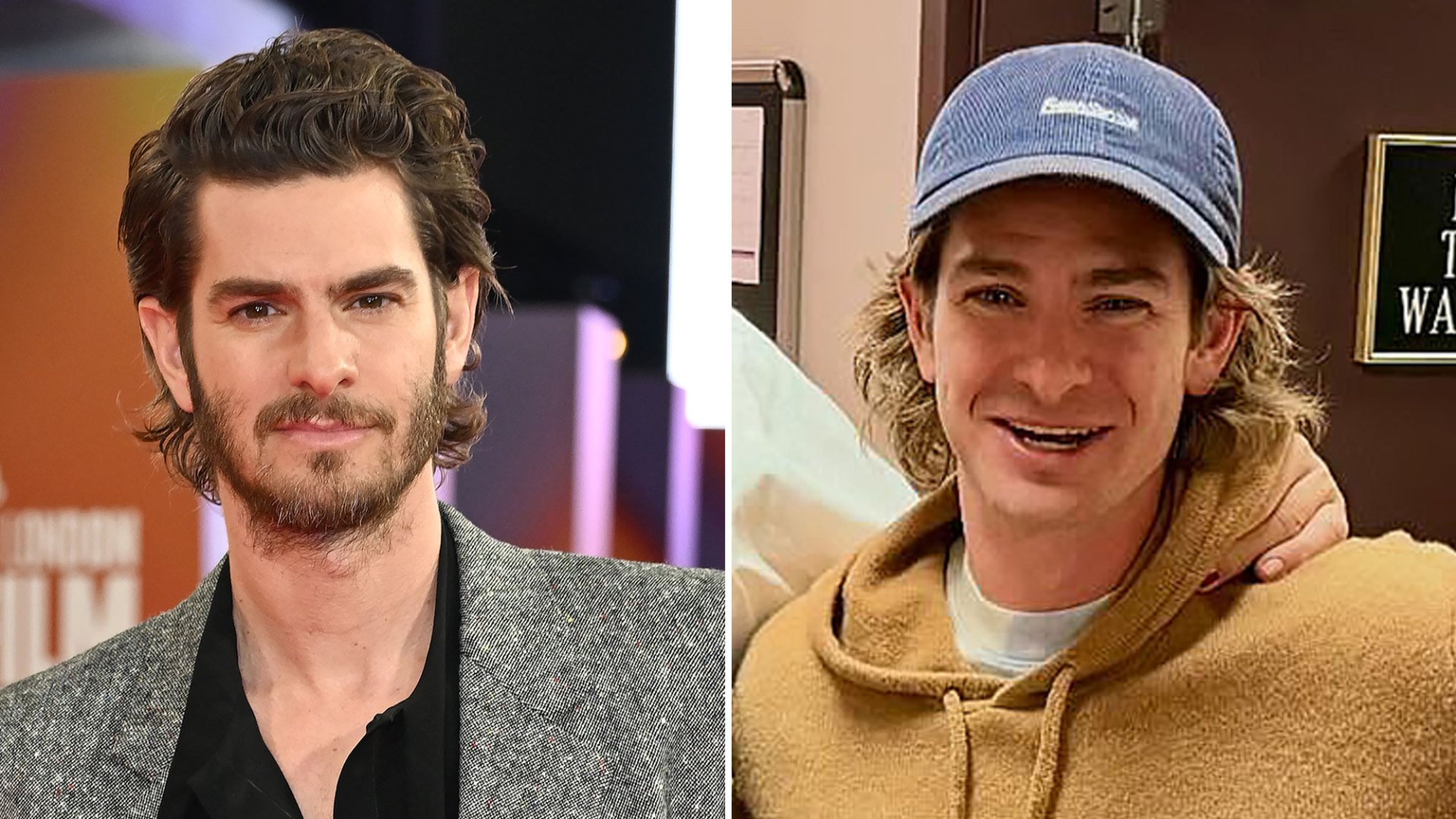 Andrew Garfield debuts shaggy blond hair with clean-shaven look