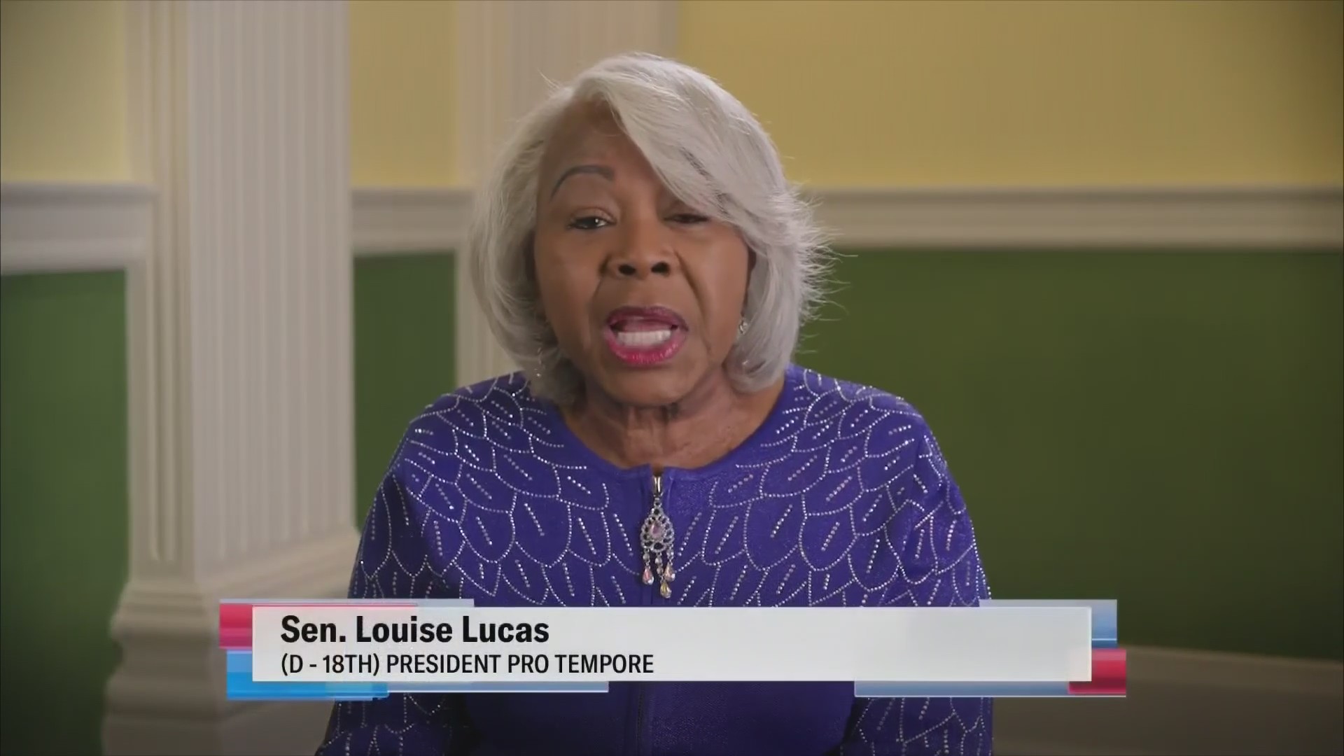 State Sen. Louise Lucas gives Democratic response