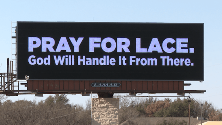 'Pray for Lace' billboards bring Abilene together for college student's ...