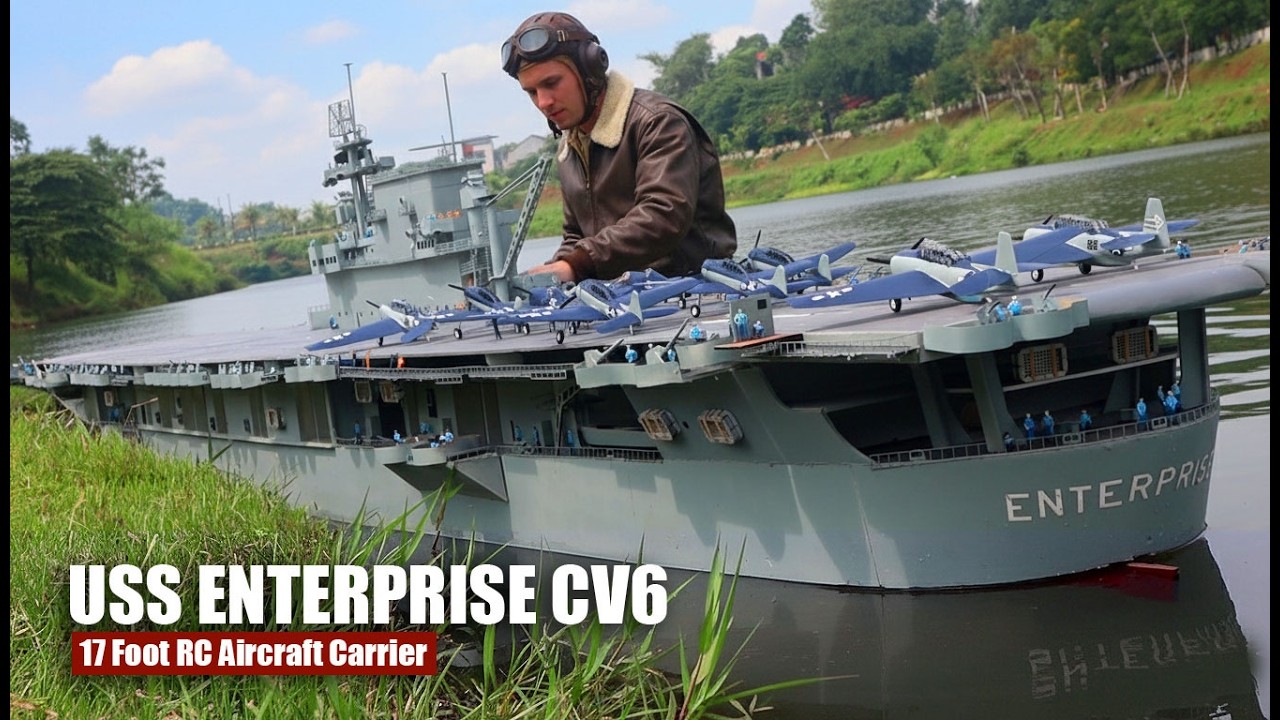 Epic 17-foot USS Enterprise RC battleship: Taking on the IJN Yamato
