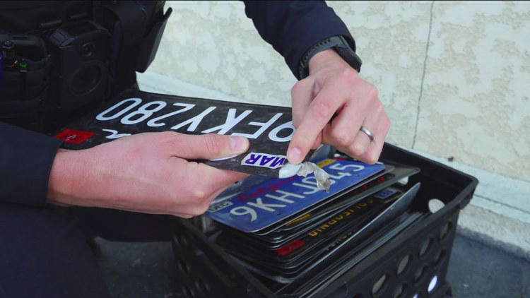 San Diego police seize dozens of illegal modified license plates in one ...