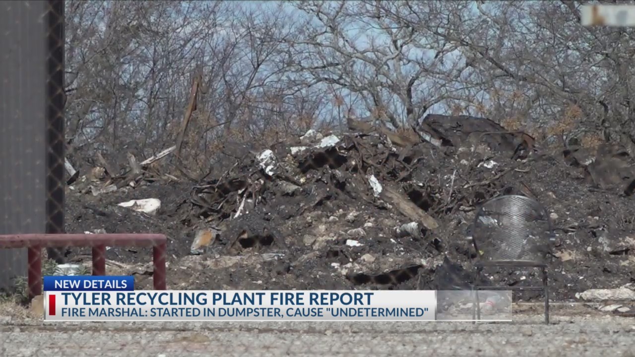 Cause of industrial fire near Tyler Airport listed as 'undetermined'