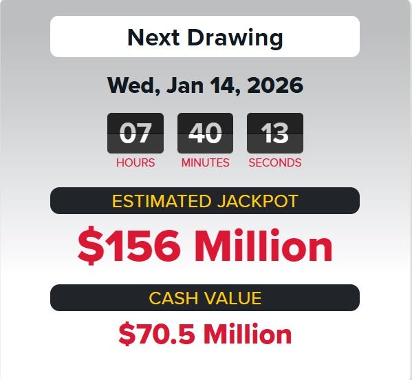 Did anyone win Powerball? Winning numbers Wednesday, January 14, 2026