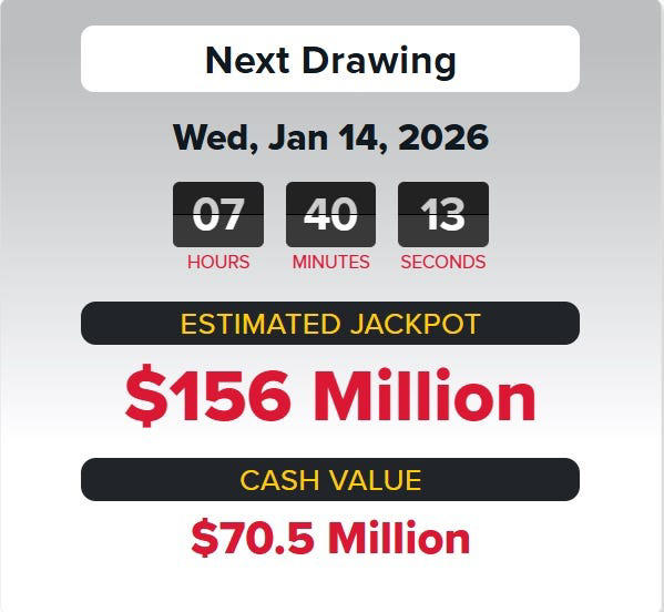 Did anyone win Powerball? Winning numbers Wednesday, January 14, 2026