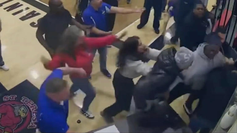 Parents erupt into massive brawl during Catholic youth basketball game ...