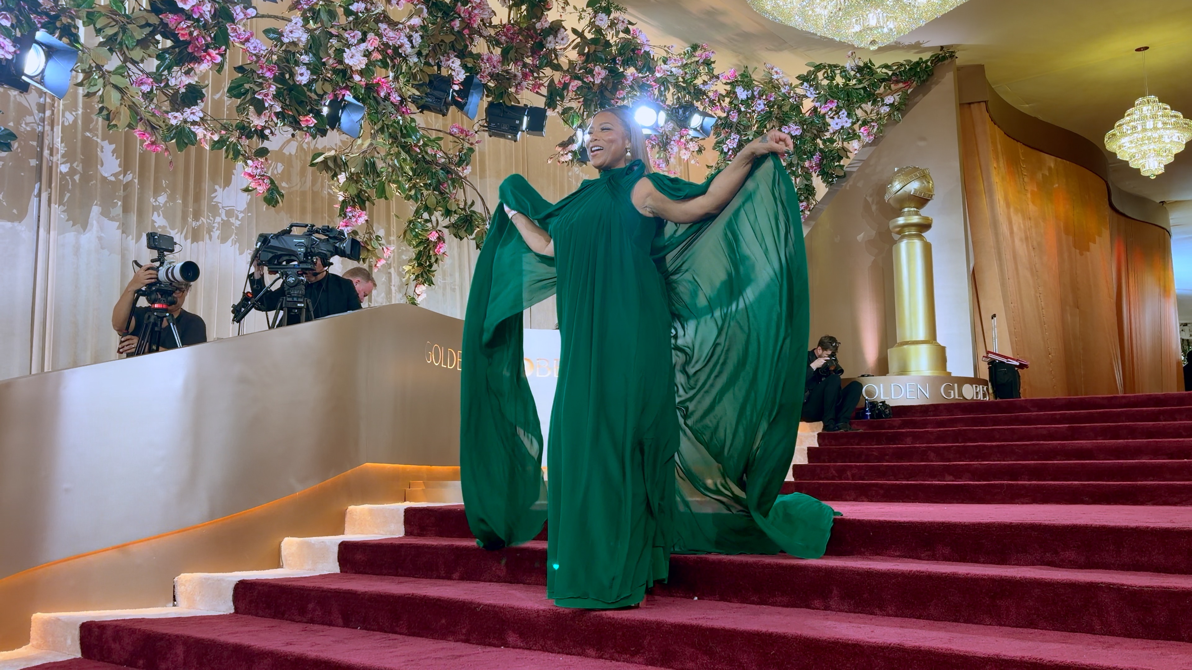Queen Latifah 2026 Golden Globe Awards red carpet | Arrivals