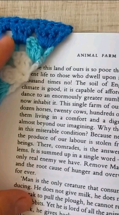 Unique handmade crochet bookmark gift for book lovers