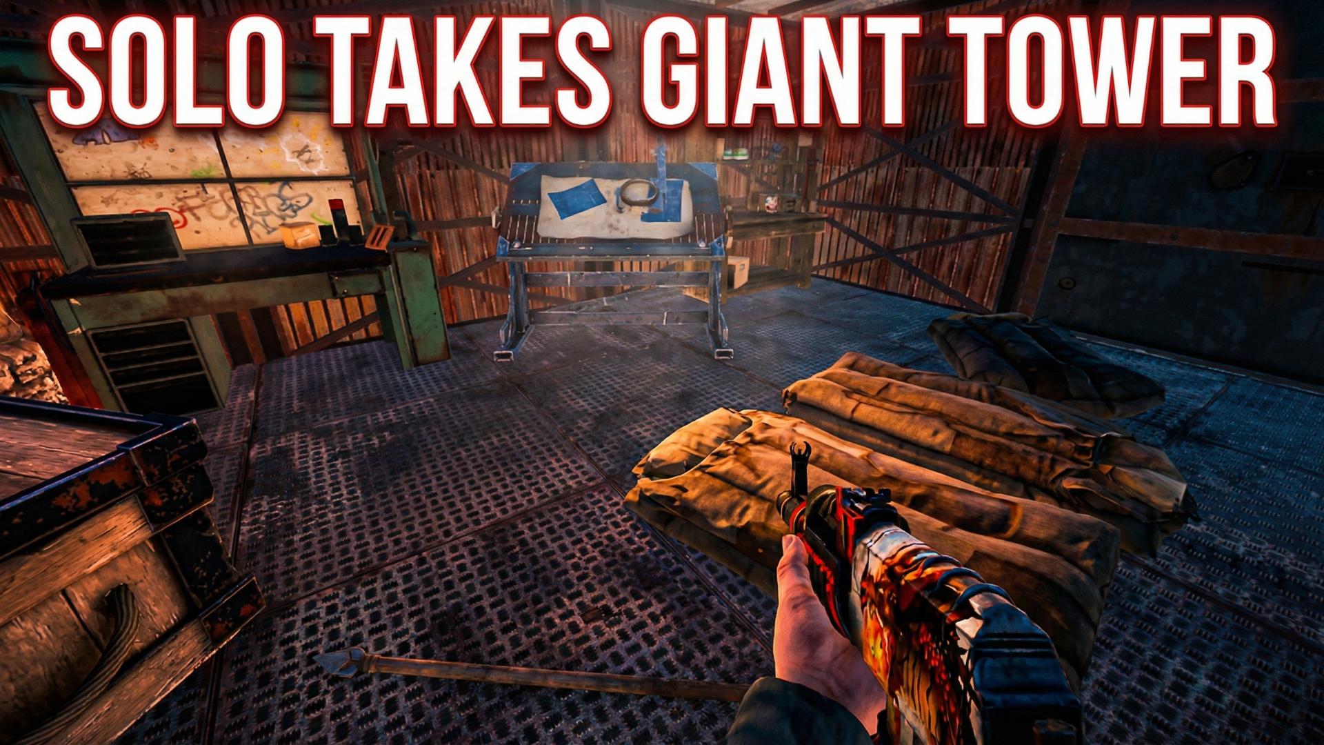 Raiding an enormous tower in the middle of the map | Solo