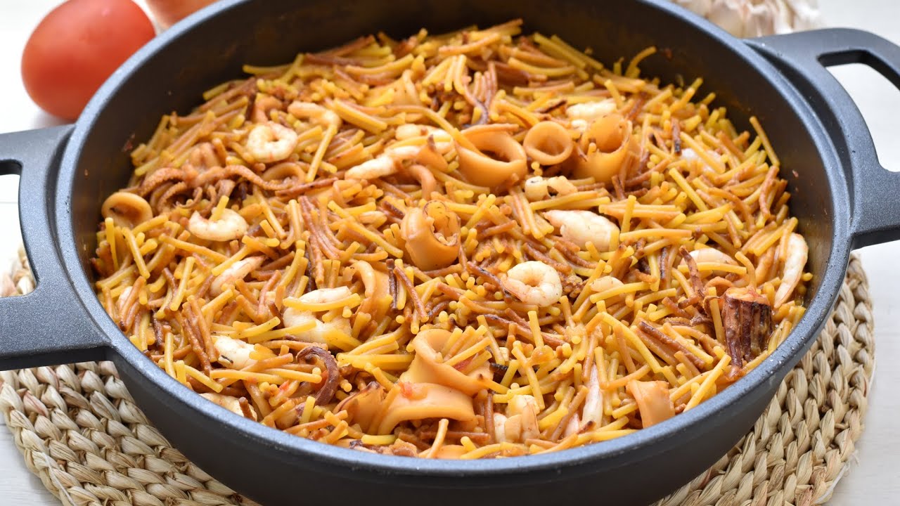 Shrimp and squid fideuá – full of flavor and easy to make