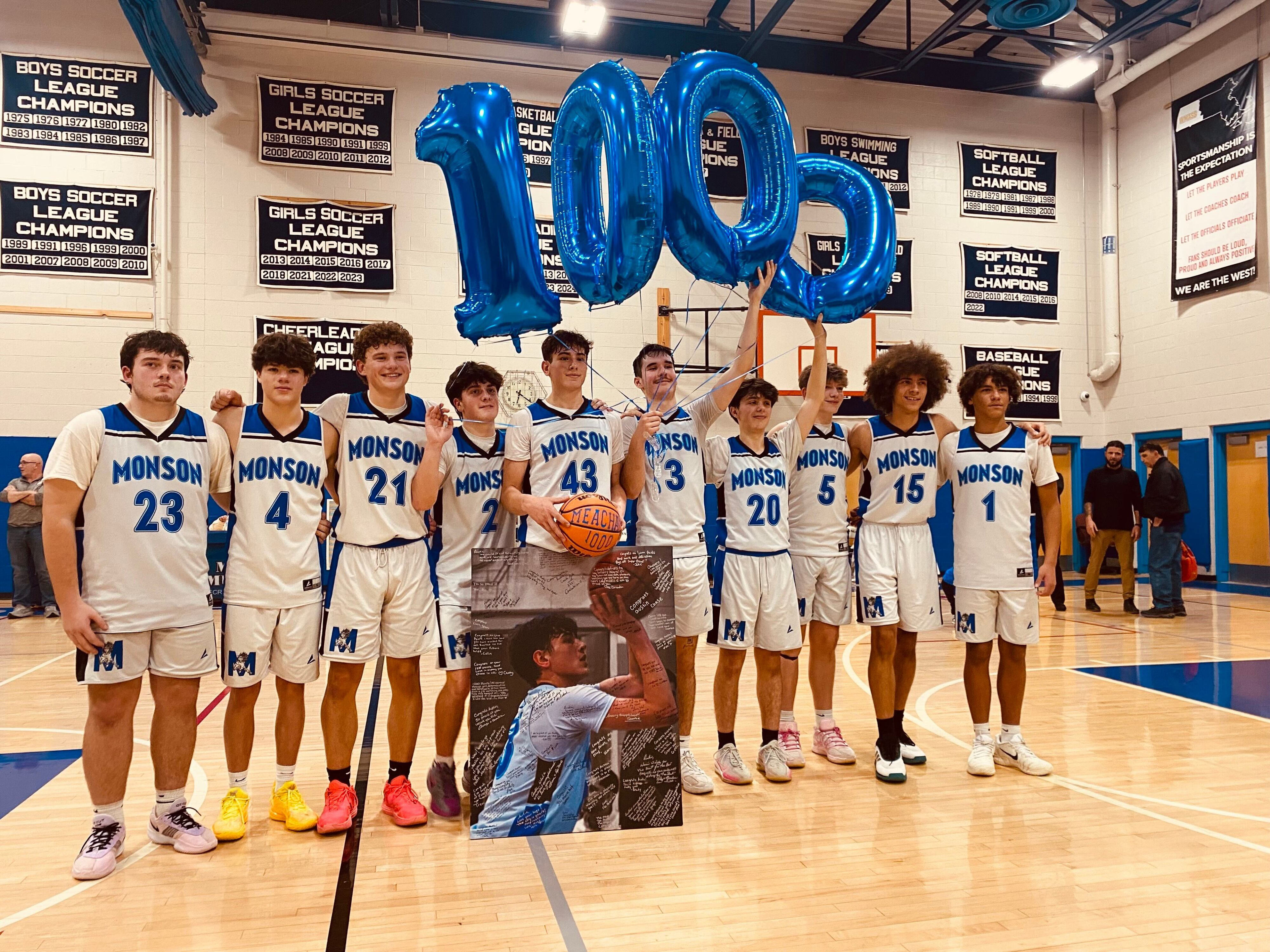 Austin Meacham records 1,000th point in Monson boys basketball’s win ...