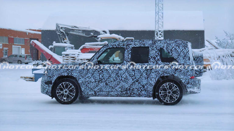 2027 Mercedes-Benz baby G-Class spotted testing in polar weather
