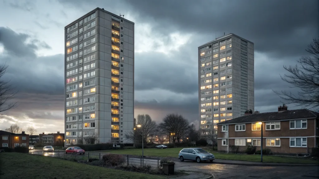 Tower block residents hit by soaring energy bills