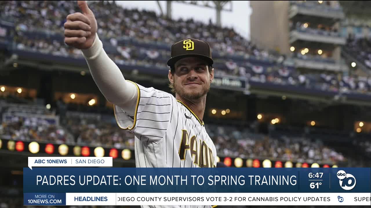 Padres update: One month to spring training