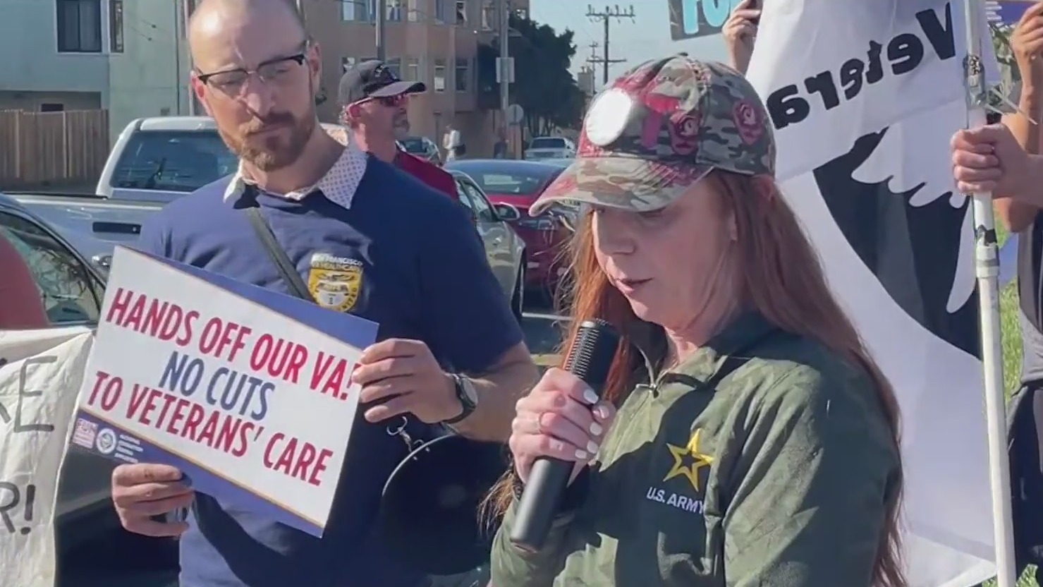 Veterans in the Bay Area protest changes to the VA medical system