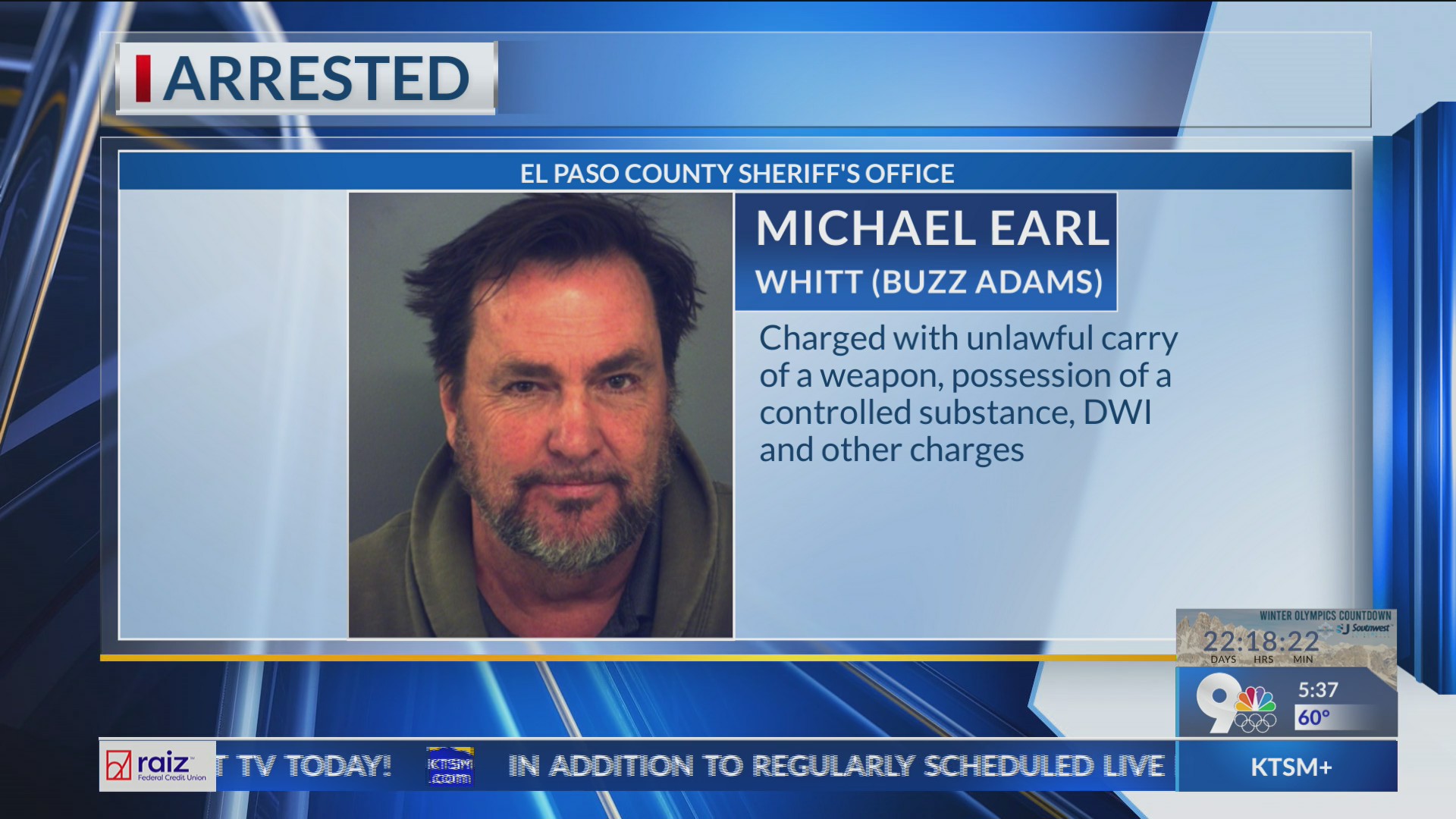 Popular radio show host Buzz Adams arrested for DWI, other charges