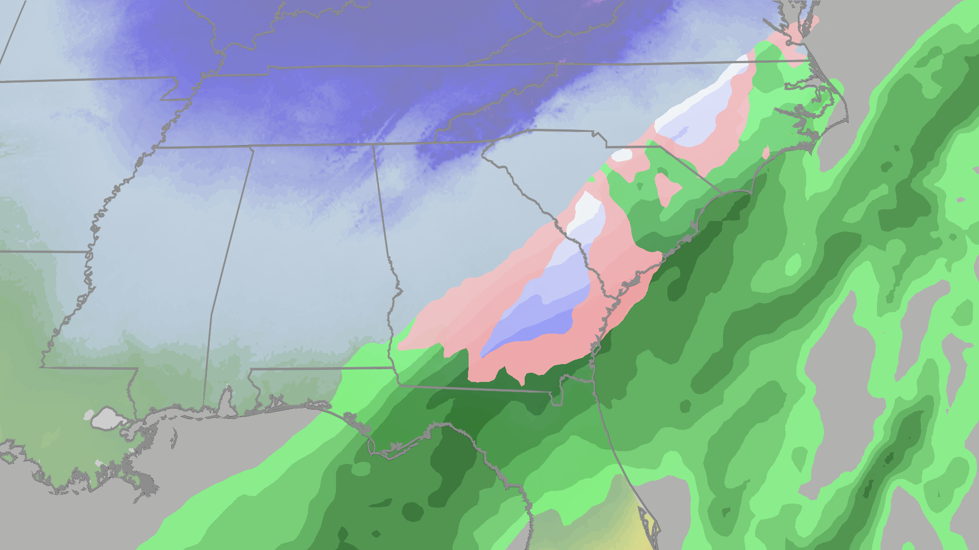 South, Mid-Atlantic snow possible this weekend