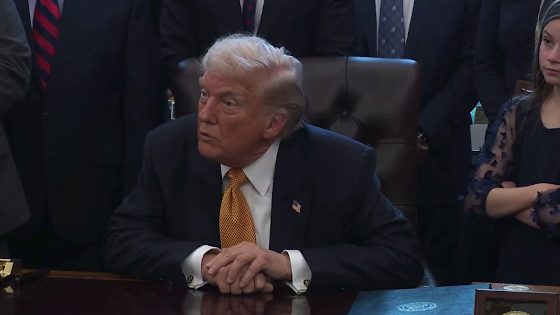 Trump pushes back on reporter over Greenland options