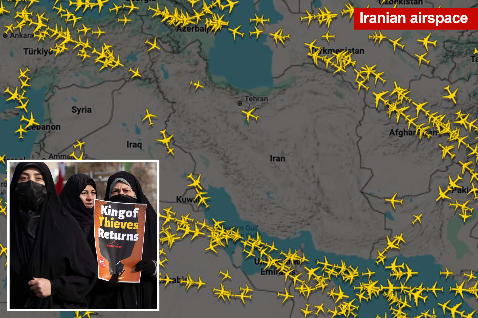 Iran closes airspace to most flights as tensions with US escalate