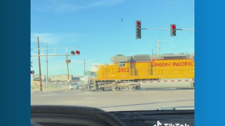 ‘That close to death’: Train hits semi moments after driver escapes