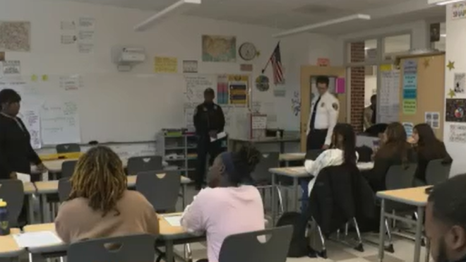 Baltimore police connect with students to prevent youth violence