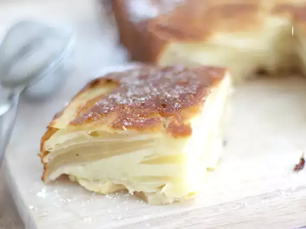 Pastel de manzana invisible