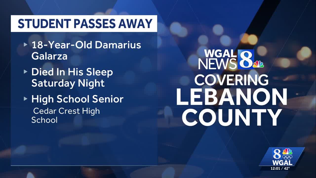 18-year-old student passes away in sleep in Lebanon County, football ...