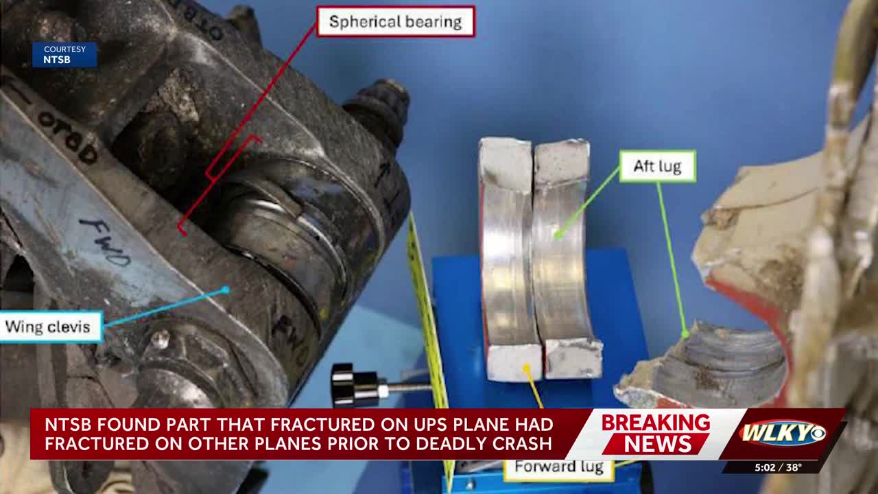NTSB: Boeing knew of plane part flaw years before UPS crash in Louisville