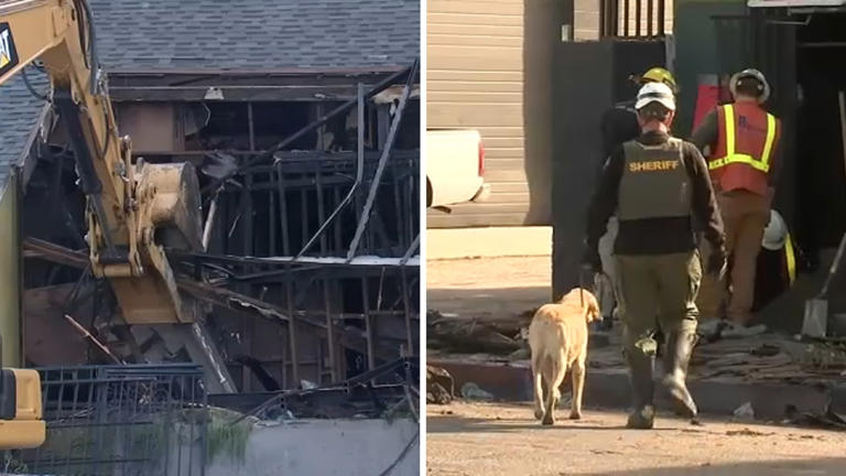 K-9s detect human remains in vacant building destroyed in massive North ...