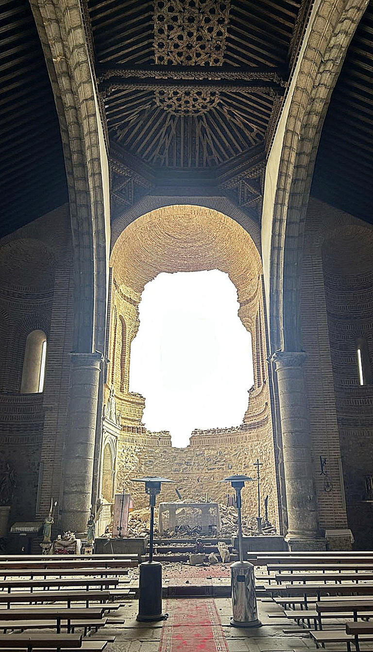 Los 513 templos en riesgo tras el derrumbe del ábside de La Asunción ...