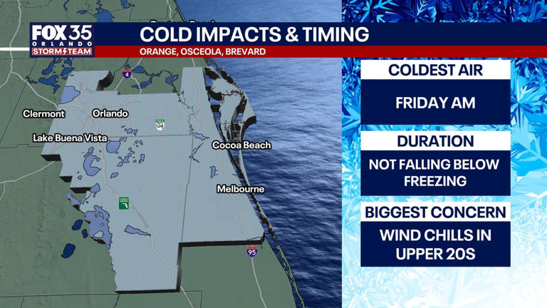 Florida cold front: County-by-county forecast, timeline, how cold it ...