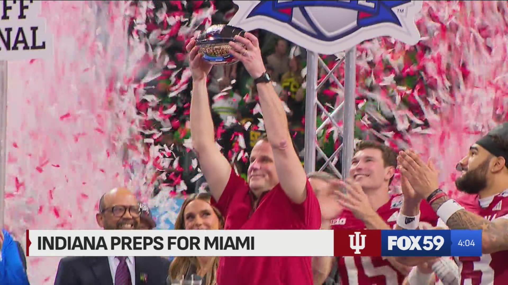 Indiana preps for national championship game against Miami