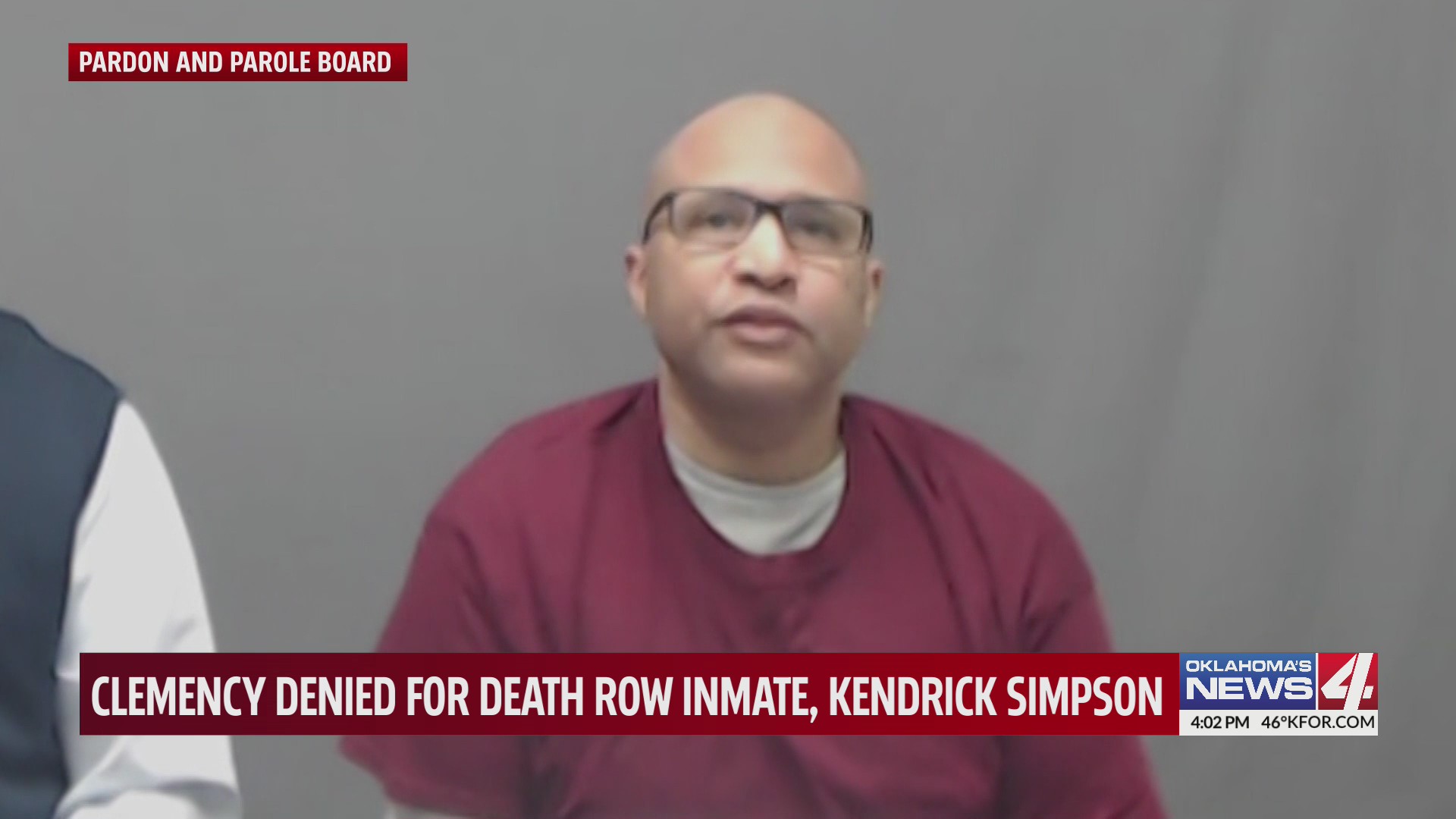 Clemency denied for death row inmate, Kendrick Simpson