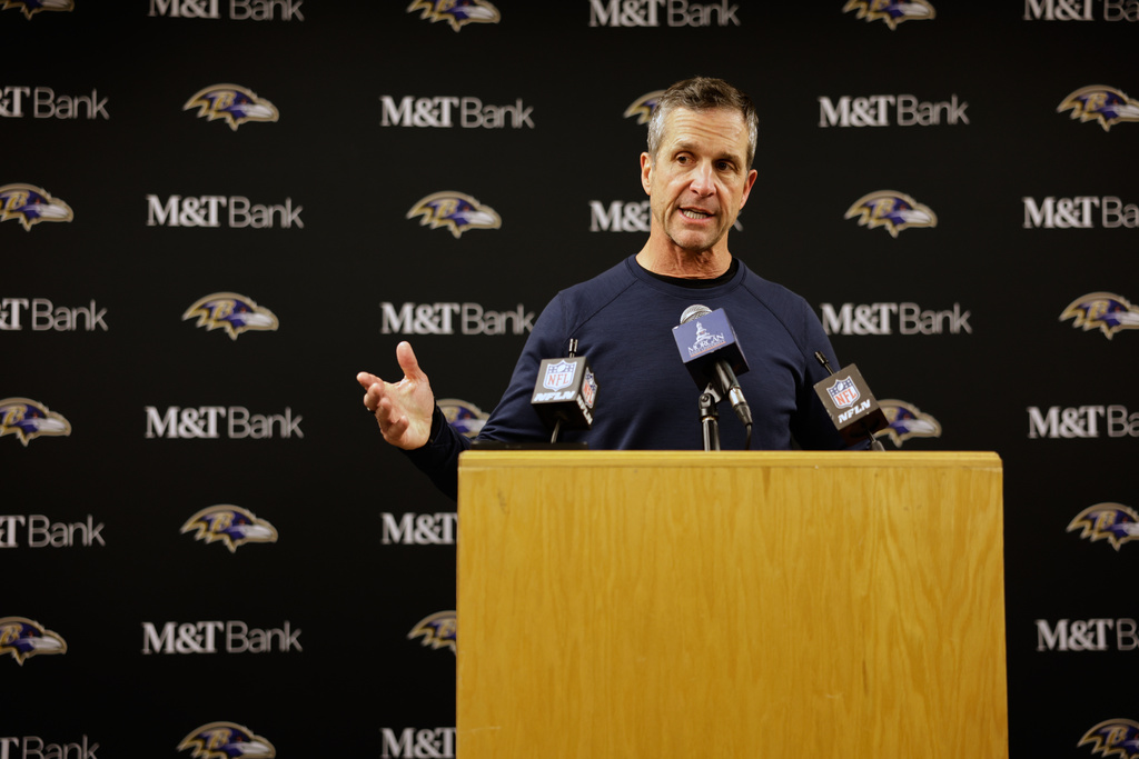 John Harbaugh interviews in person for the Giants' coaching vacancy, AP ...